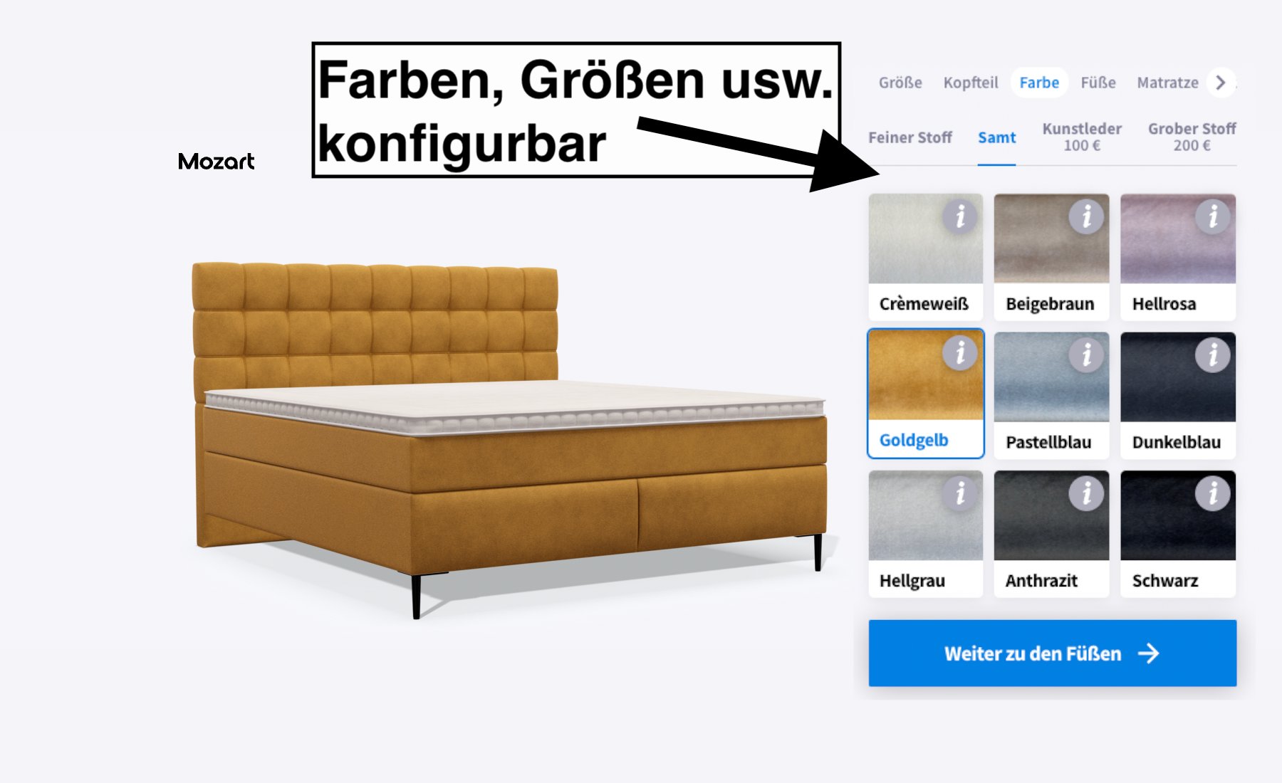 Boxspringbett konfigurieren - Unternehmen - Handelsblatt