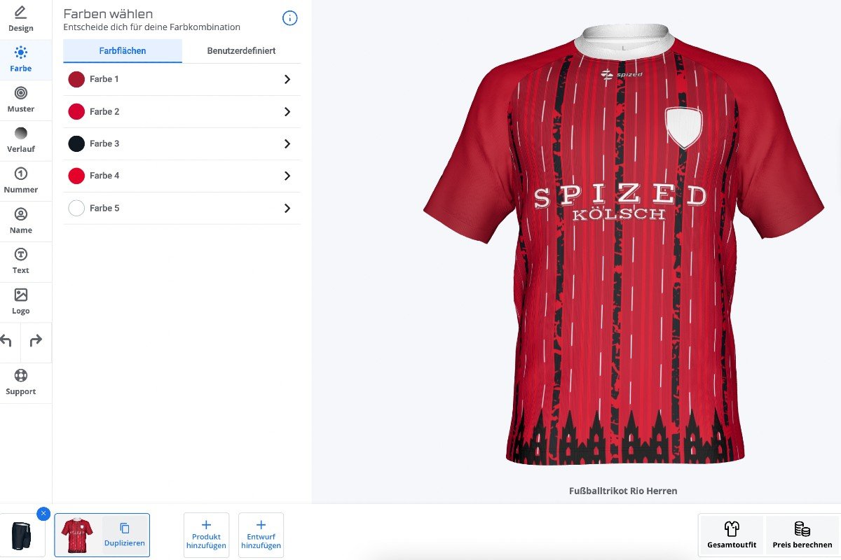 3D-Trikot-Konfigurator von spized - Unkompliziert und Innovativ ...