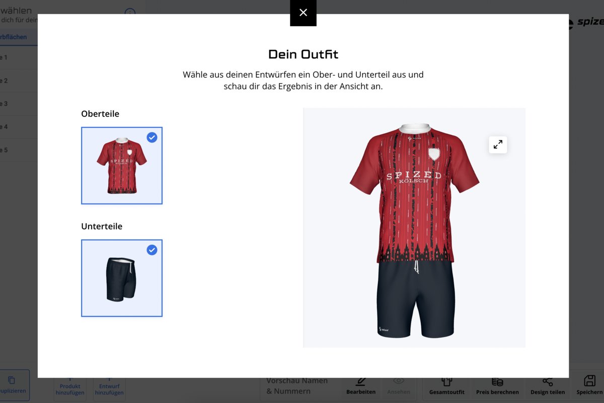 Trikotsatz mit Beflockung - neu gedacht bei spized - Unternehmen ...